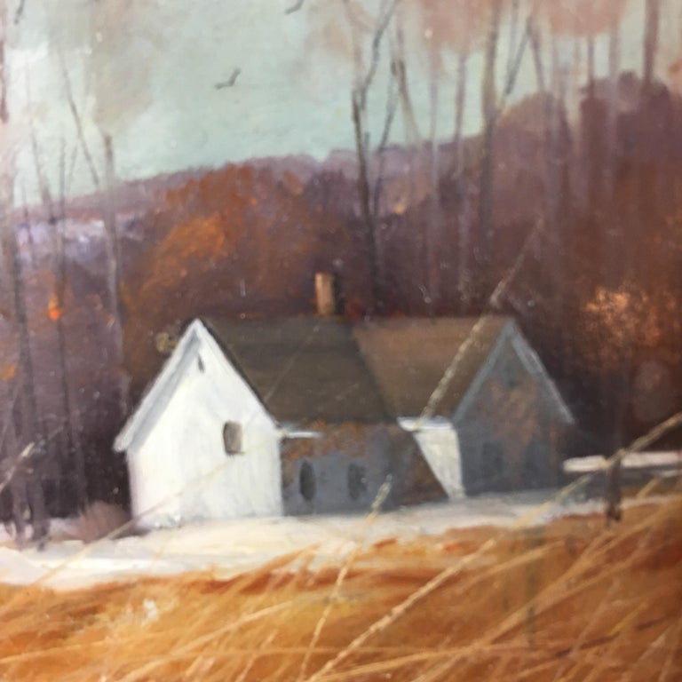 Gerald Lubeck Oil on Masonite Landscape at 1stDibs