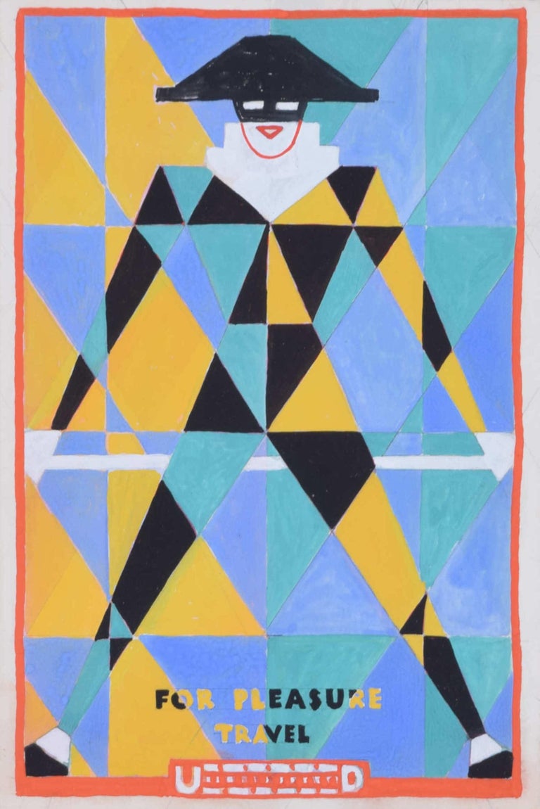 Gerald Mac Spink - London Underground Harlequin 1930s Mac Spink ...