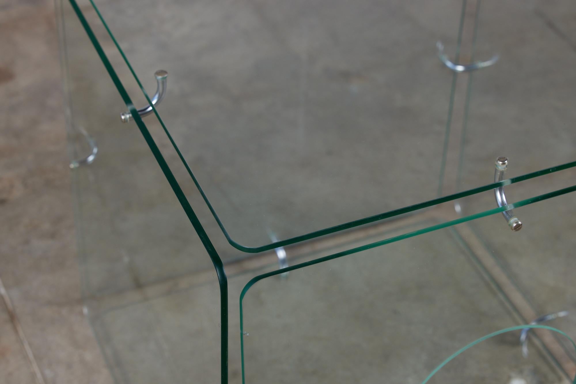 Gerald McCabe Glass Cube Table at 1stDibs