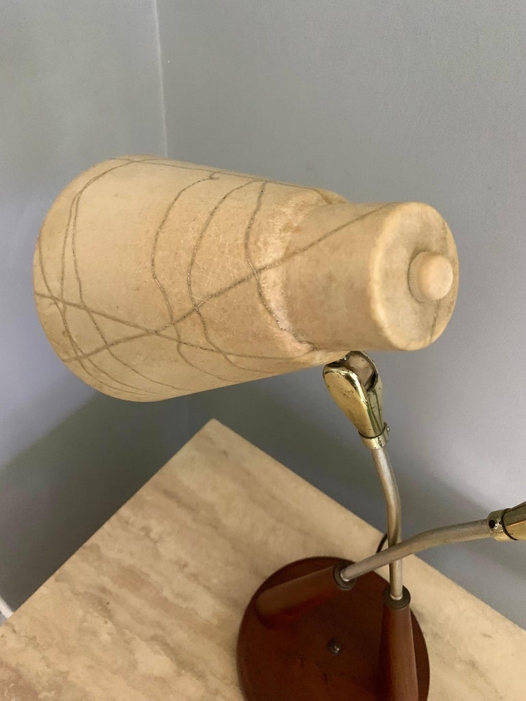 Gerald Thurston Style Two Headed Table Lamp, 1950s For Sale at 1stDibs