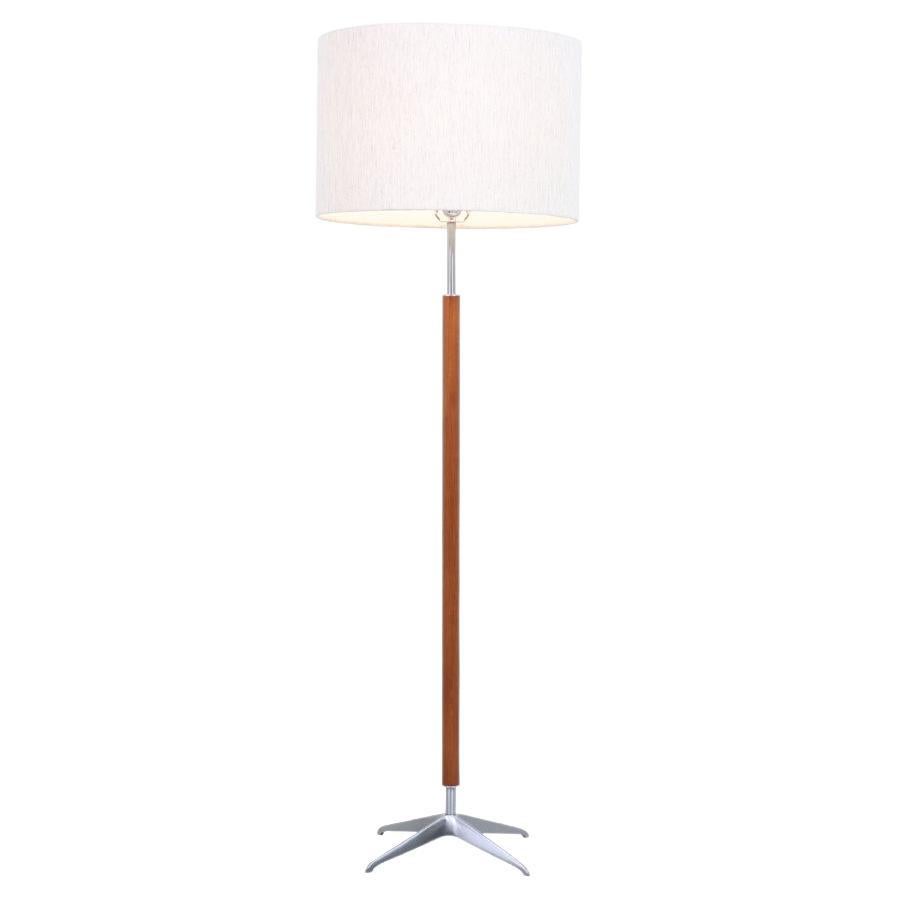 Mid-Century Modern Gerald Thurston Lightolier 3 Headed Brass Floor Lamp ...