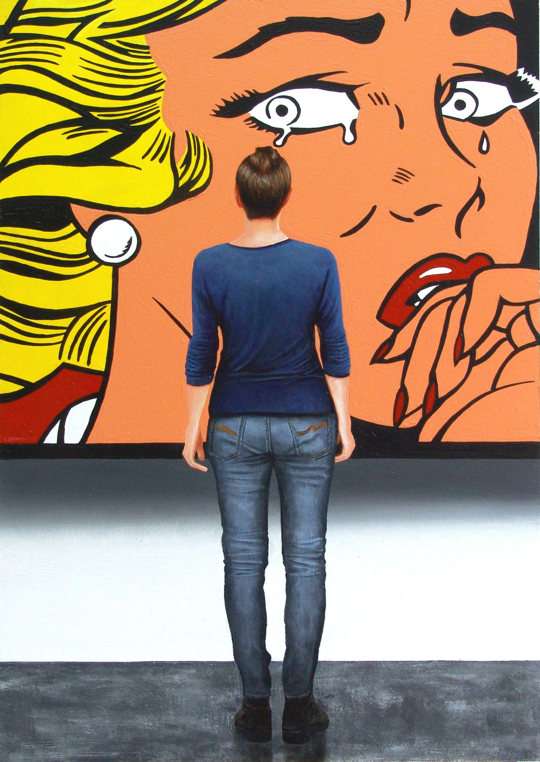 Rux Art - My Girl tribute to Roy Lichtenstein Acrylic Paint on Cotton ...