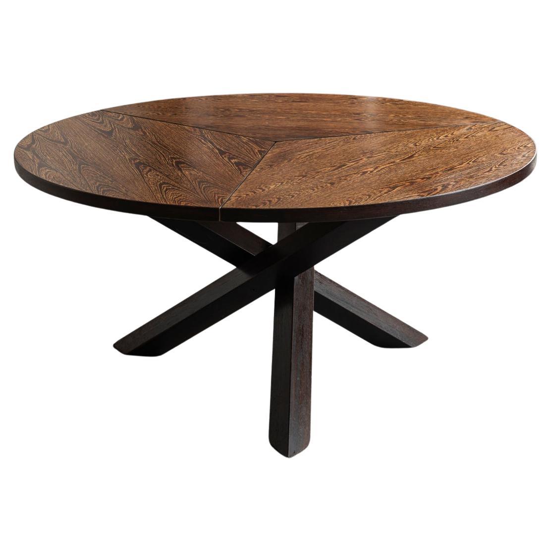 Bosteels Meubelen sculptural dining table in walnut Belgium 1960 For ...