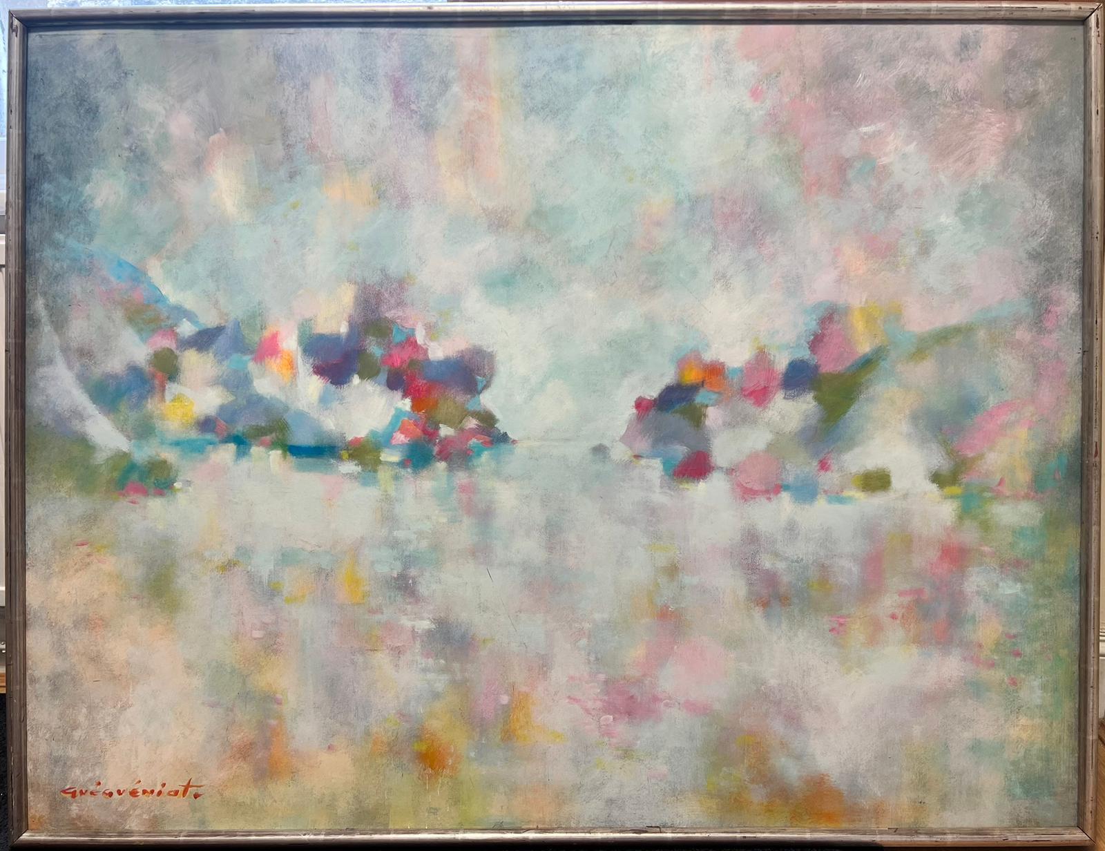 Gerard Guegueniat - Huge French Abstract Expressionist Signed Oil ...