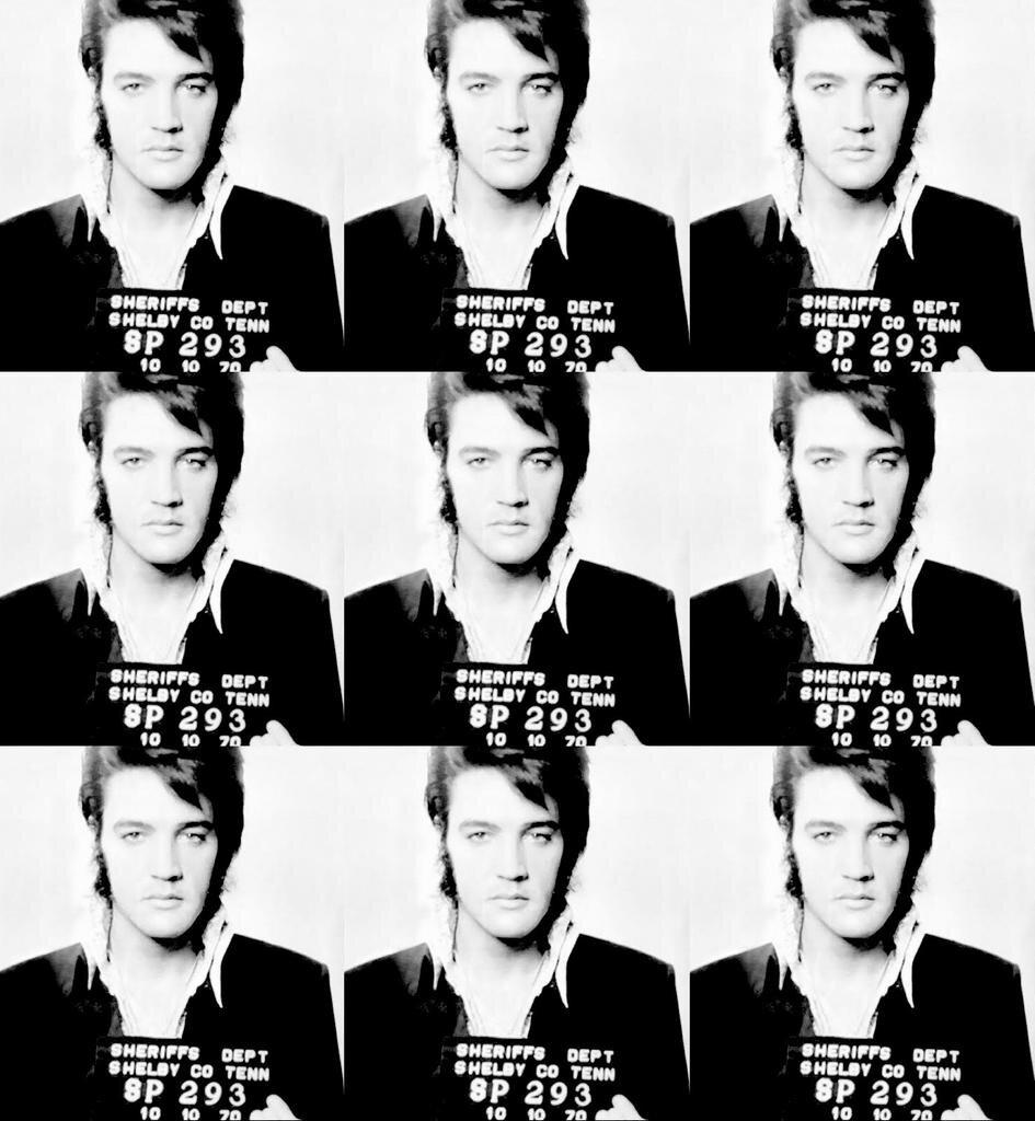 Gerard Marti - "Jim Morrison Mugshot" Print on canvas 39 x 36 inch Ed ...