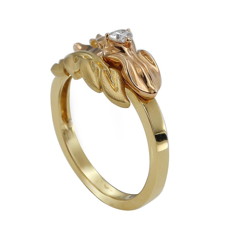 Gerard McCabe Wildflower Ring, Heart Shape Diamond, 18ct Gold ...