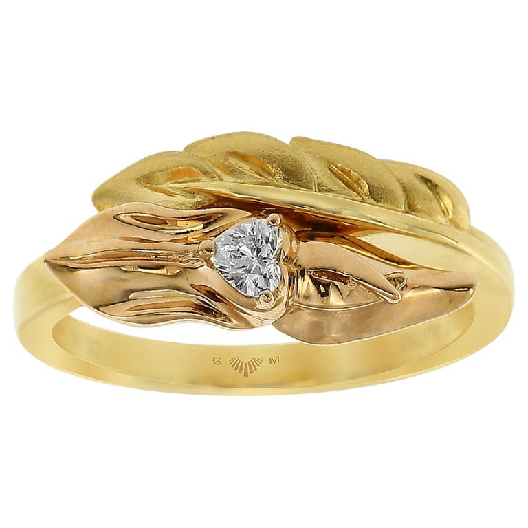 Gerard McCabe Wildflower Ring, Heart Shape Diamond, 18ct Gold ...