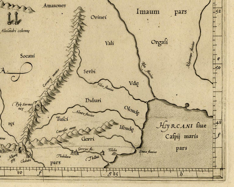Gerard Mercator - Ancient map of South Russia and Black Sea by Mercator ...