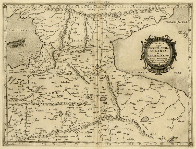 Gerard Mercator - Old map of Georgia, Armenia and Azerbaijan by ...