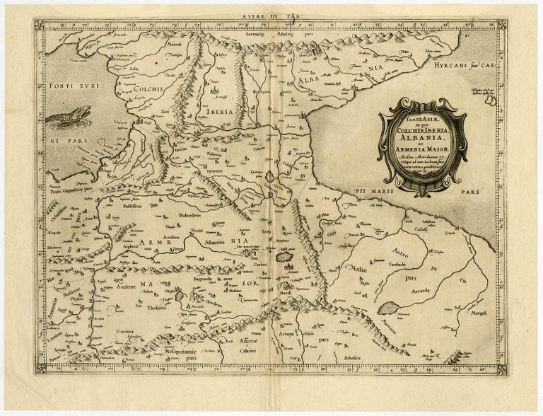 Gerard Mercator - Old map of Georgia, Armenia and Azerbaijan by ...