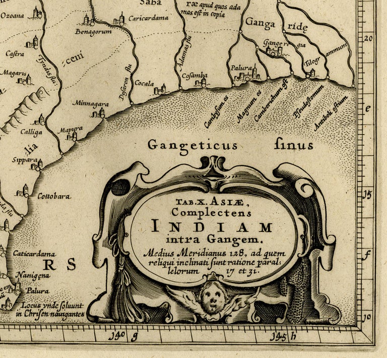 Gerard Mercator - Ptolemaic map of India and Himalayan mountains by ...