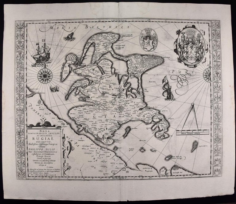Gerard Mercator - Rugen Island, Germany: An Early 17th Century Map by ...