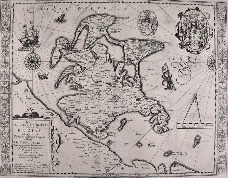 Gerard Mercator - Rugen Island, Germany: An Early 17th Century Map by ...