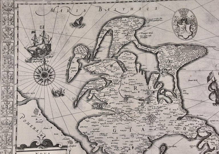 Gerard Mercator - Rugen Island, Germany: An Early 17th Century Map by ...