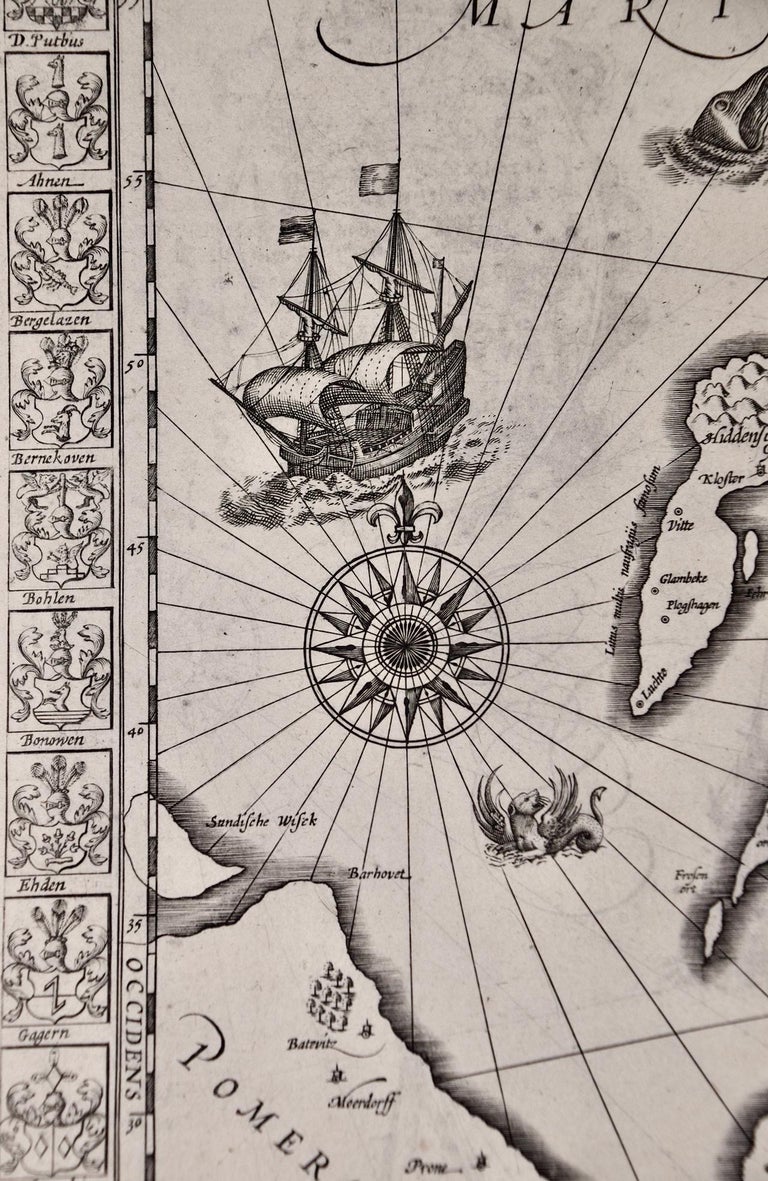Gerard Mercator - Rugen Island, Germany: An Early 17th Century Map by ...