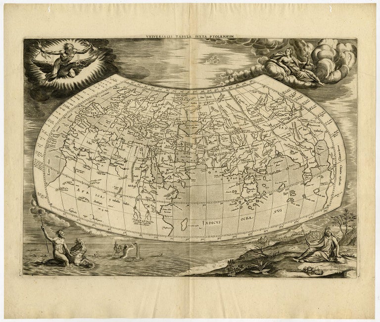 Gerard Mercator - Very decorative world map of the ancient world by ...