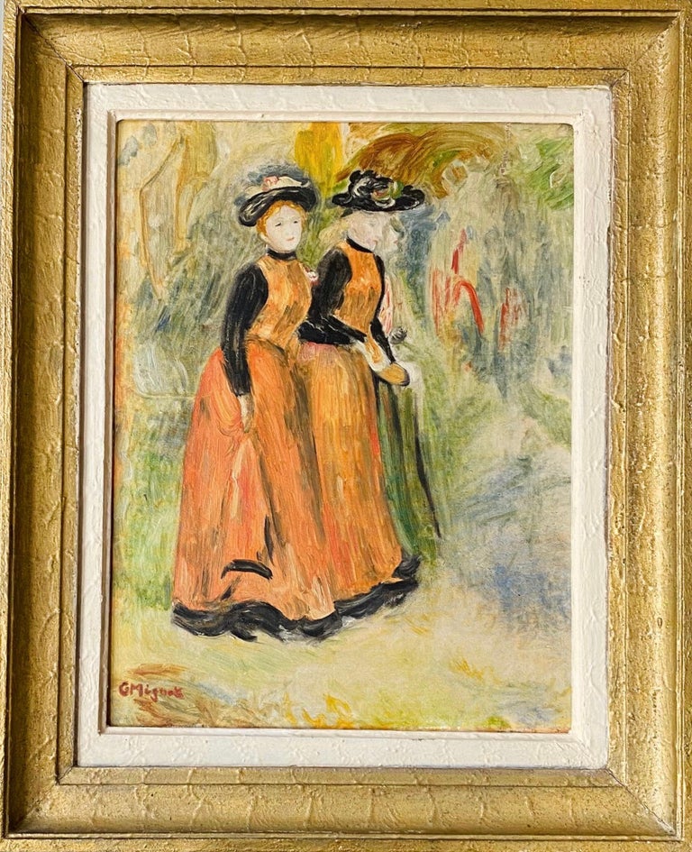 Gérard Mignot - French impressionist painting - Les Elegantes - Degas ...