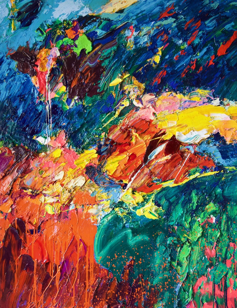 Gerard Stricher - Hommage à l'Ukraine - Textured Oil Painting on canvas ...