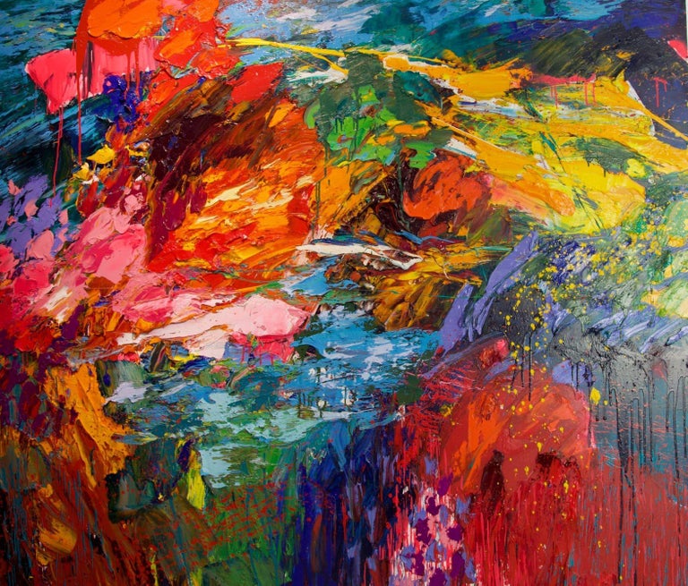 Gerard Stricher - Kaos - Textured Oil Painting on canvas, 2022 For Sale ...