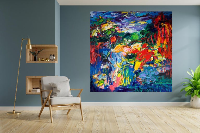 Gerard Stricher - La Vallée des lotus - Textured Oil Painting on canvas ...