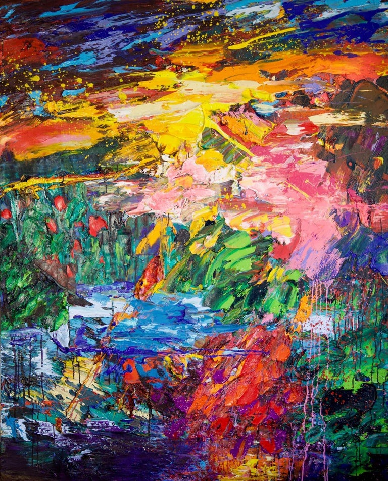 Gerard Stricher - Voyage - Textured Oil Painting on canvas, 2022 For ...