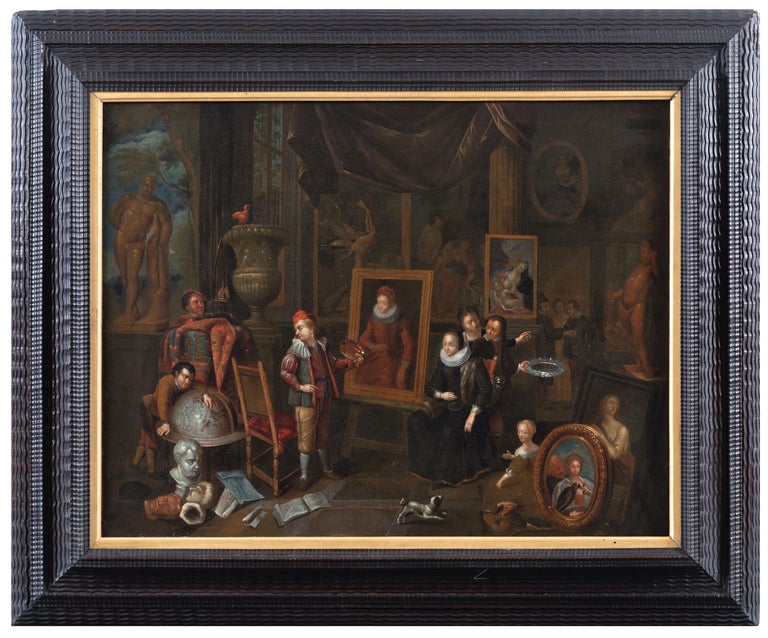 The artist's studio - 17th c. Antwerp school For Sale at 1stDibs