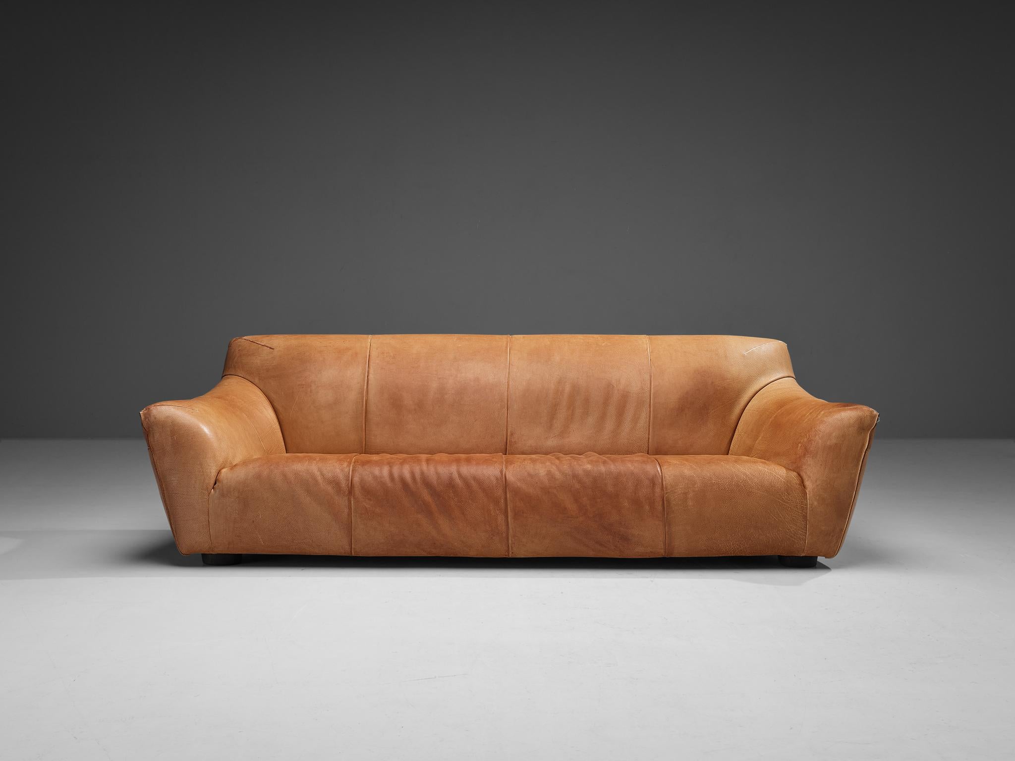 Gerard van den Berg for Label 'Mancha' Sofa in Cognac Leather at ...