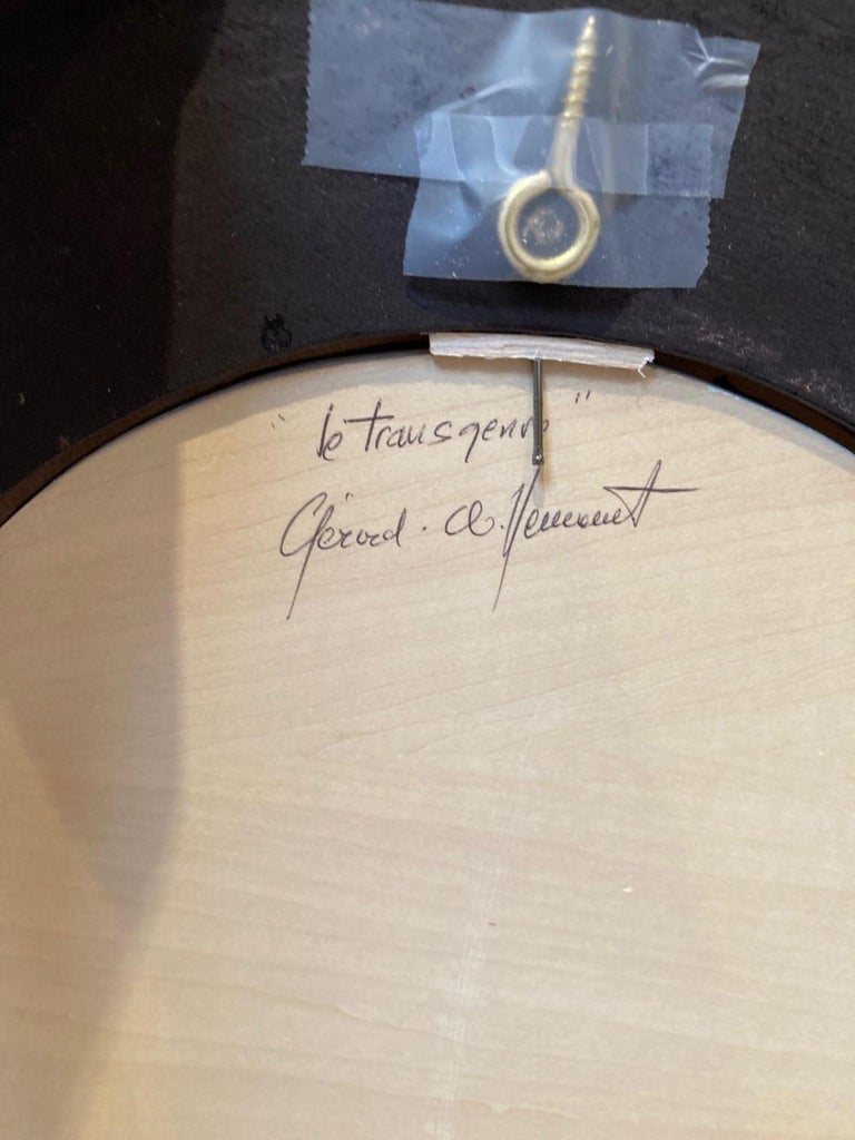 Gérard Willemenot - Le Transgenre Transgender Painting Tempera on Wood Panel In Stock For Sale ...