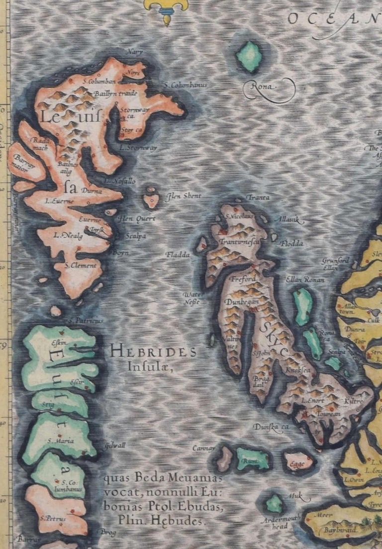 Gerardus Mercator - Map of the North of Scotland 17th century hand ...