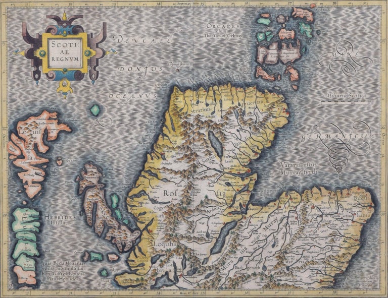 Gerardus Mercator - Map of the North of Scotland 17th century hand ...