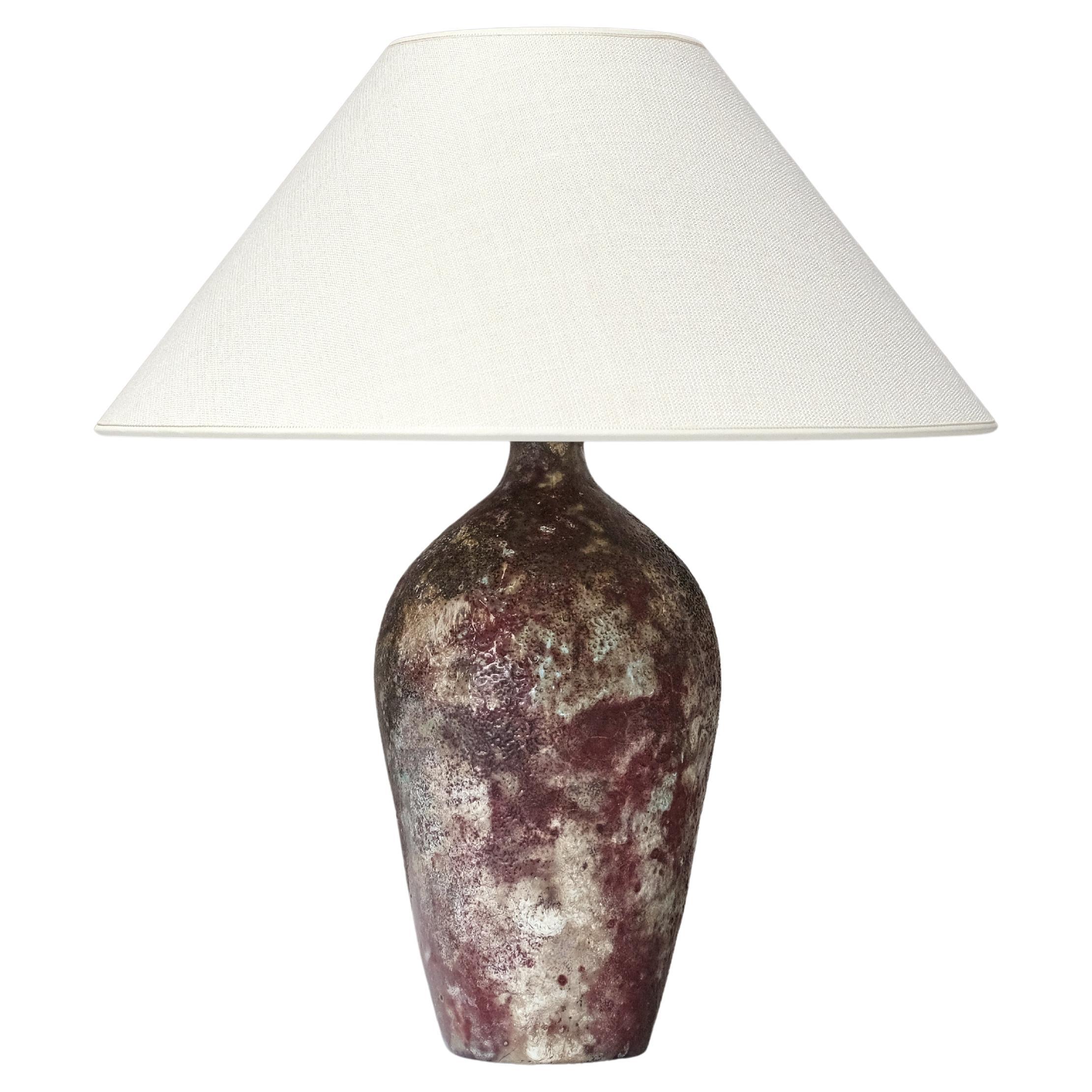 Gerben van Hes Ceramic Table Lamp, Twentsch Ros, Netherlands, 1960s For ...