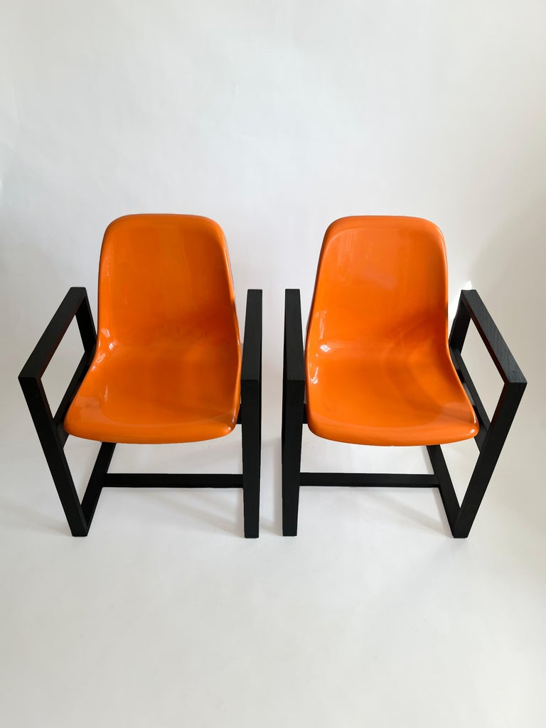 Gerd Lange Pair of Space Age Chairs For Sale at 1stDibs