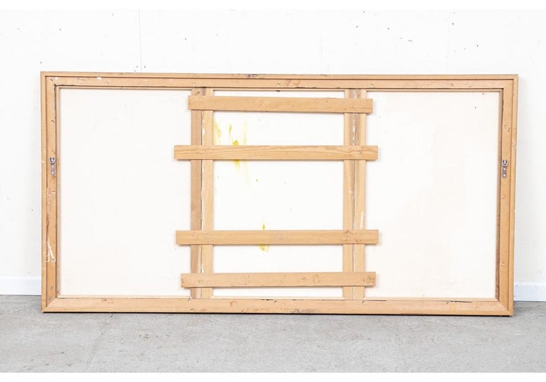 Gerda Kominik 'Austria, 20th C.' Oil on Canvas Triptych of Slip Covered Chairs For Sale at 1stDibs