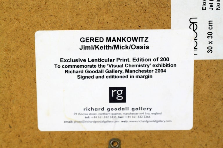 Gered Mankowitz, Exclusive Lenticular Print Jimi/Keith/Mick/Oasis, 2004 ...