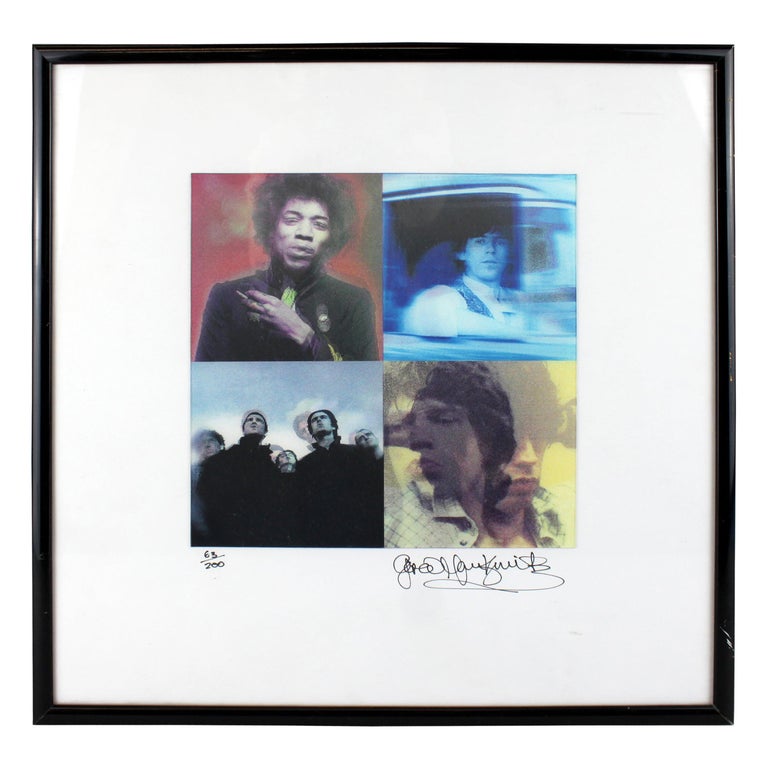 Gered Mankowitz, Exclusive Lenticular Print Jimi/Keith/Mick/Oasis, 2004 ...