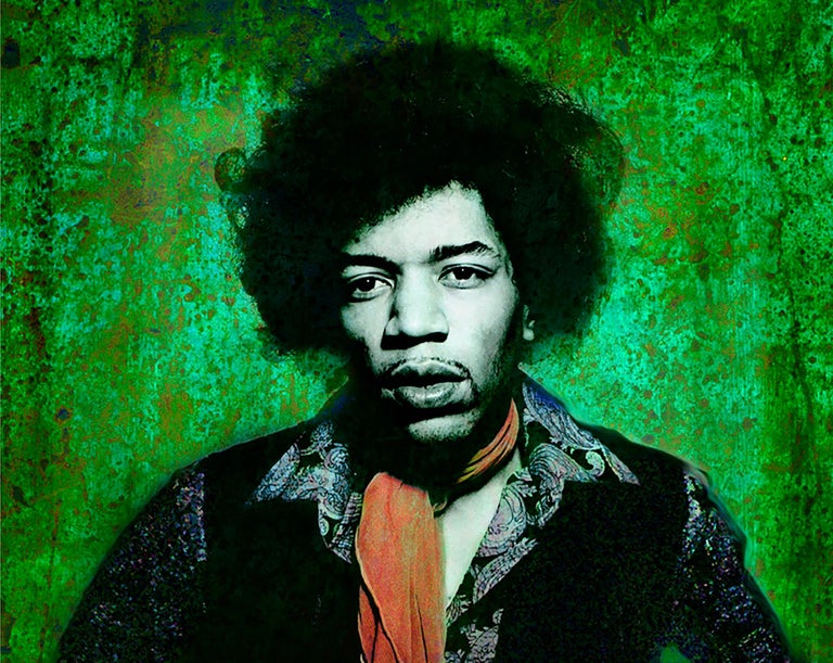 Gered Mankowitz - Jimi Hendrix Colorized For Sale at 1stDibs