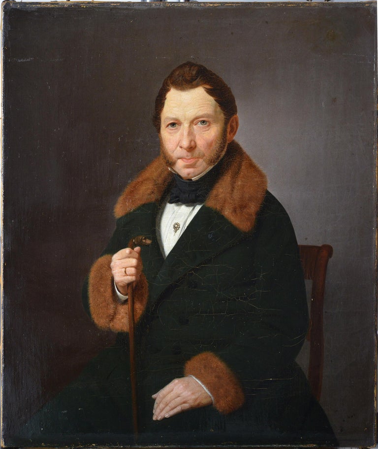 German artist Portrait of Russian Nobleman 19th century Oil painting on ...