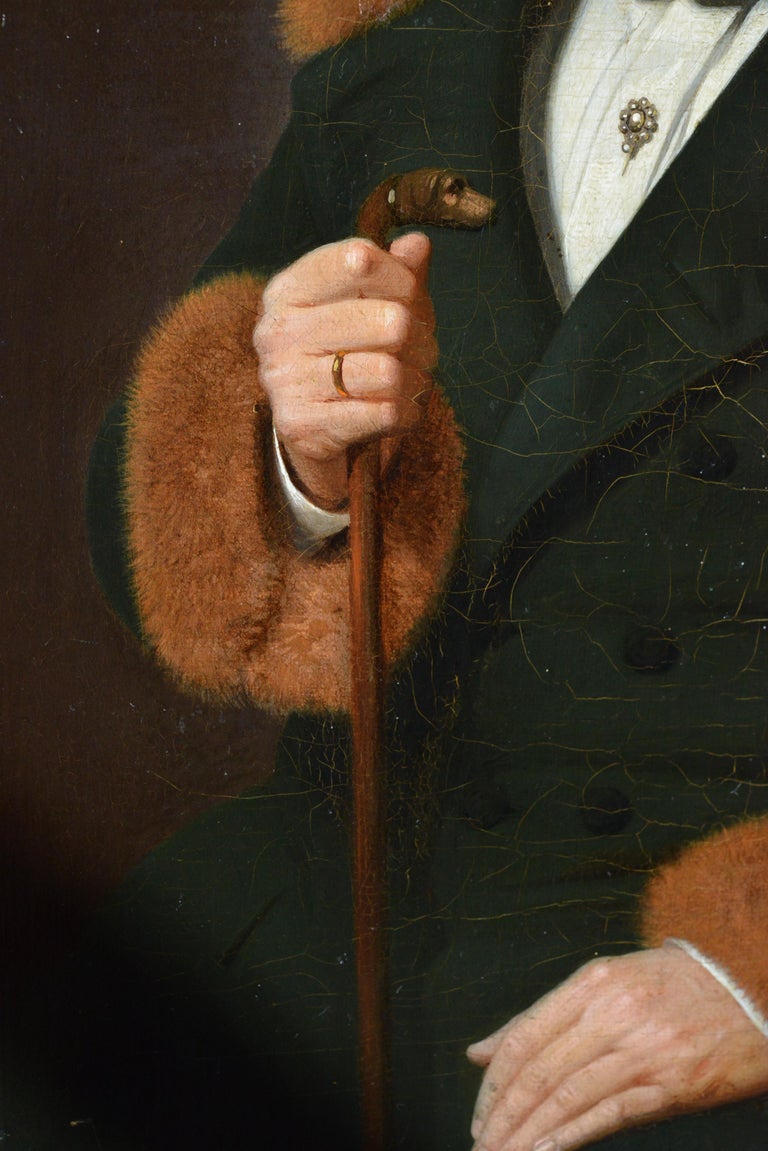 German artist Portrait of Russian Nobleman 19th century Oil painting on ...