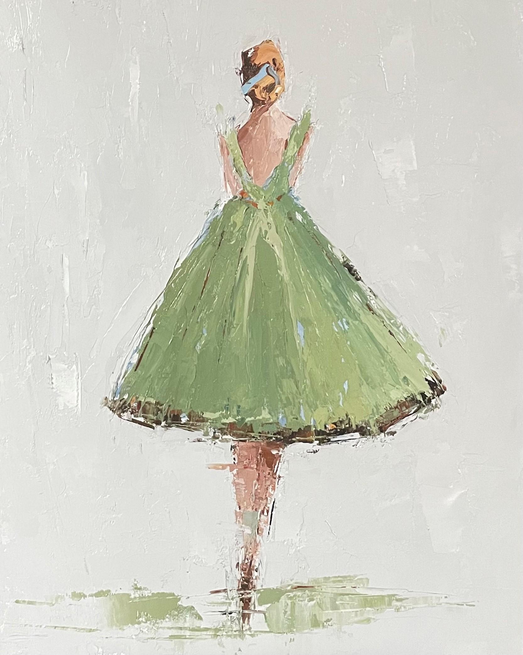 Geri Eubanks - Green Dress by Geri Eubanks, Petite Impressionist Figure ...