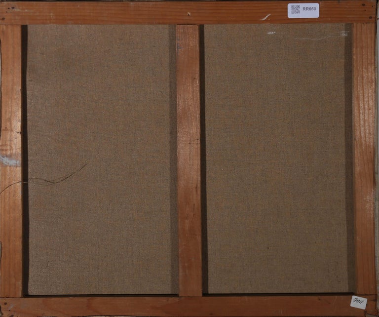 Gerini - Gerin - Mid 20th Century Oil, Farmer and Oxen For Sale at 1stDibs