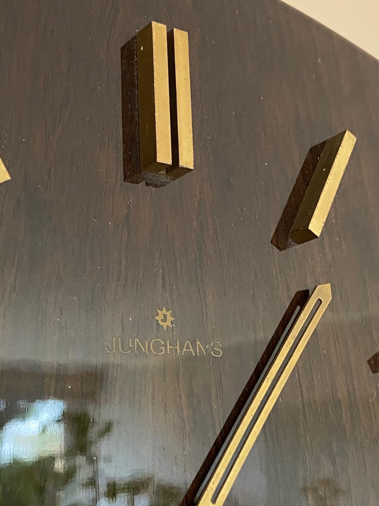 German 1960s Junghans pendulum + weights + gong Wall Clock For Sale at ...