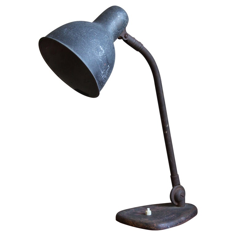 German, Adjustable Desk Light, Metal, Germany, 1940s For Sale at 1stDibs