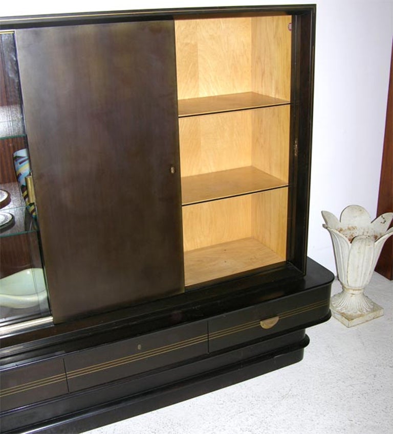 German Art Deco Bar Cabinet by Musterring Möbel For Sale at 1stDibs