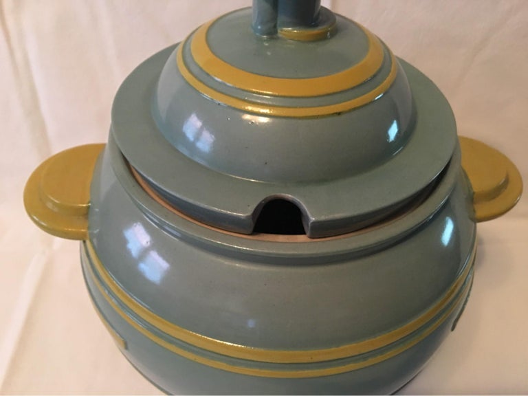 German Art Deco Stoneware Punch Pot with WW Insignia from the 1920s ...