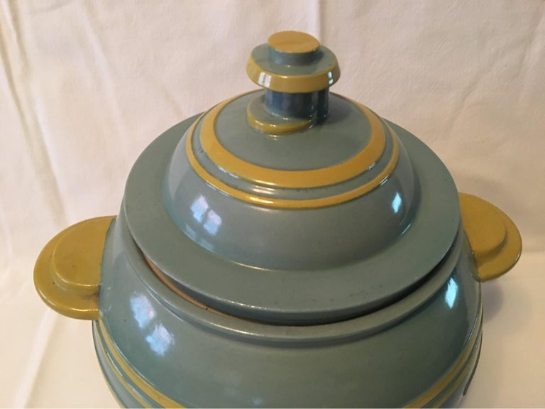 German Art Deco Stoneware Punch Pot with WW Insignia from the 1920s ...