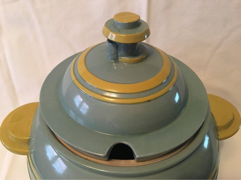 German Art Deco Stoneware Punch Pot with WW Insignia from the 1920s ...