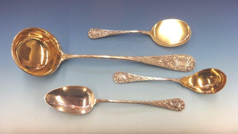 German circa 1890 Fitted Box 800 Silver Flatware Set Service 166 Pieces ...