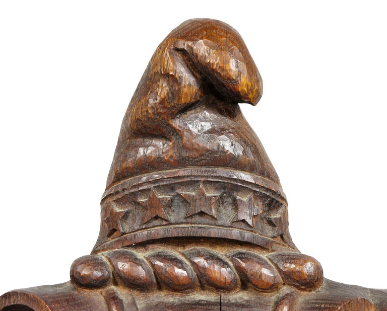 German Carved Oak Coat of Arms at 1stDibs