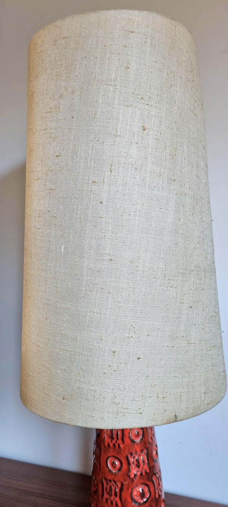 Lampe de bureau en céramique allemande Spara Fat Lava de Halidan Kutlv ...