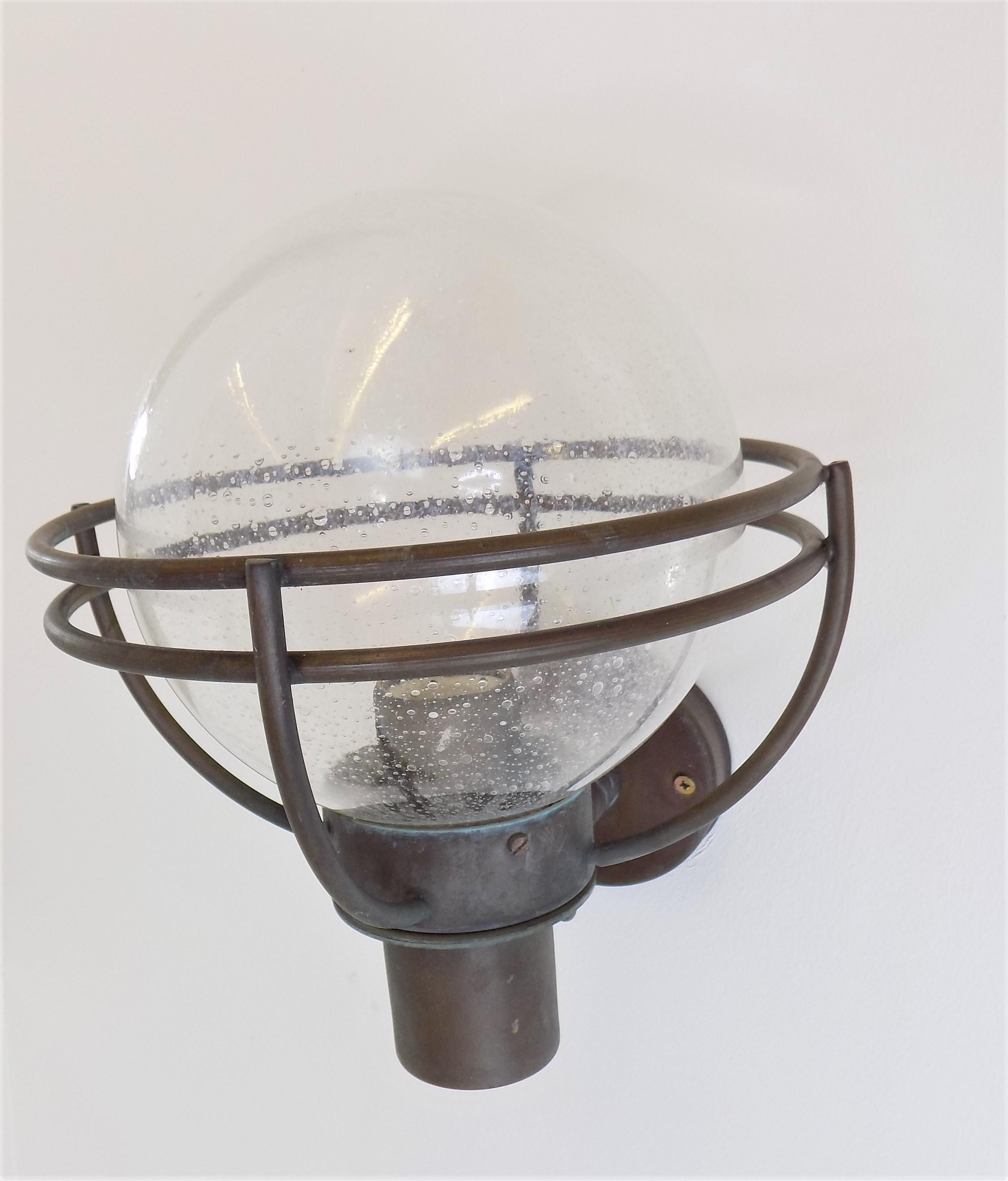 German copper outdoor lamps, set of 2, 1970s For Sale at 1stDibs
